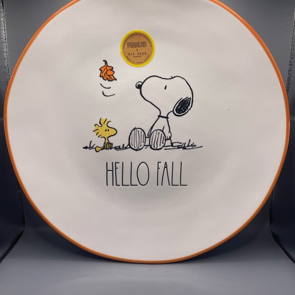 Rae Dunn | Dining | Rae Dunn Peanuts Snoopy Hello Fall Dinner Plate ...